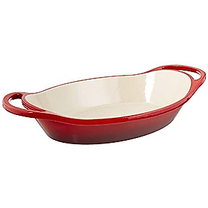 Lodge Oval casserole, 2 Quart, Red
