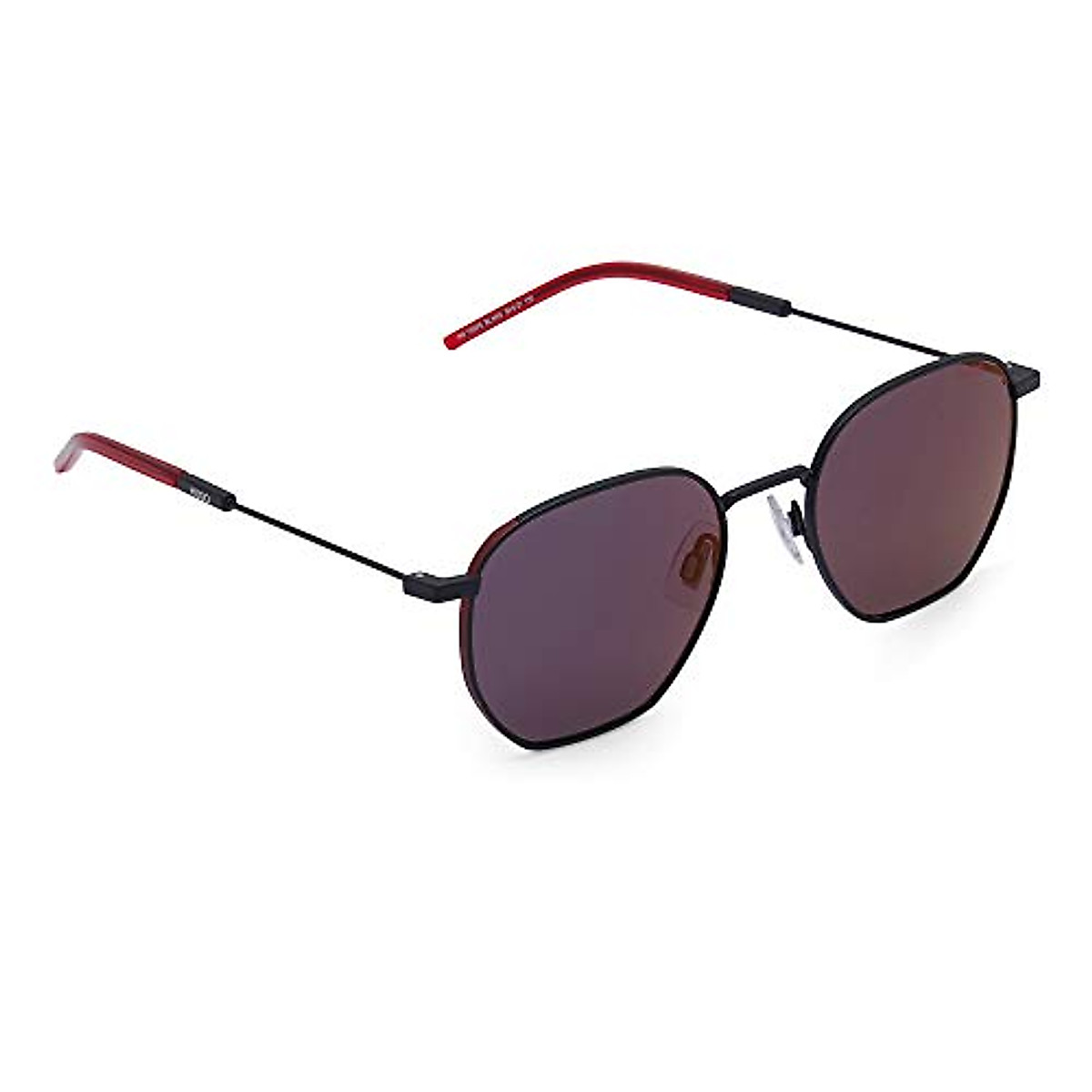 Hugo Boss sunglasses (HG-1060-S BLXAO) Matt Black - Metalic Red - Grey with Petrol mirror effect lenses