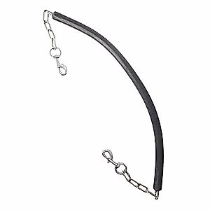 Horze Rubber Stable Chain - Black - 51 in