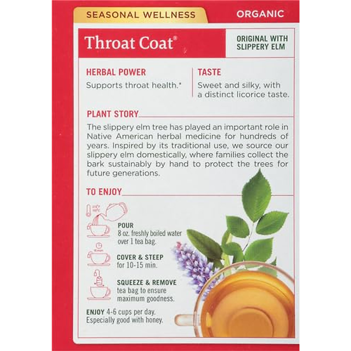 Traditional Medicinals Organic Throat Coat Tea, 16 ct
