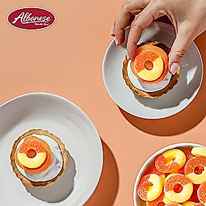 Albanese World's Best Gummi Peach Rings, 4.5lbs of Easter Candy, Great Easter Basket Stuffers