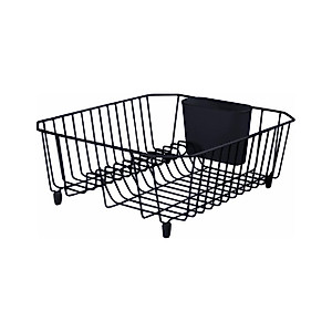 Dish Drainer, Twin-Sink, Black Wire