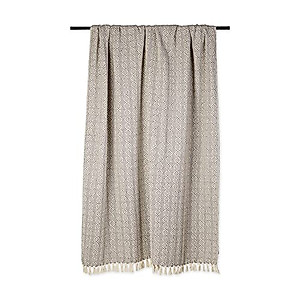 DII Diamond Throw Collection Cotton Woven, 50x60, Gray