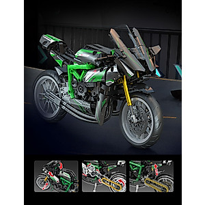 SEMKY Motorcycle Series Kawoki 2R Motorcycle MOC Building Blocks Set, (515Pieces) Sports Motorcycle Model Gifts for Motorcycle Fans