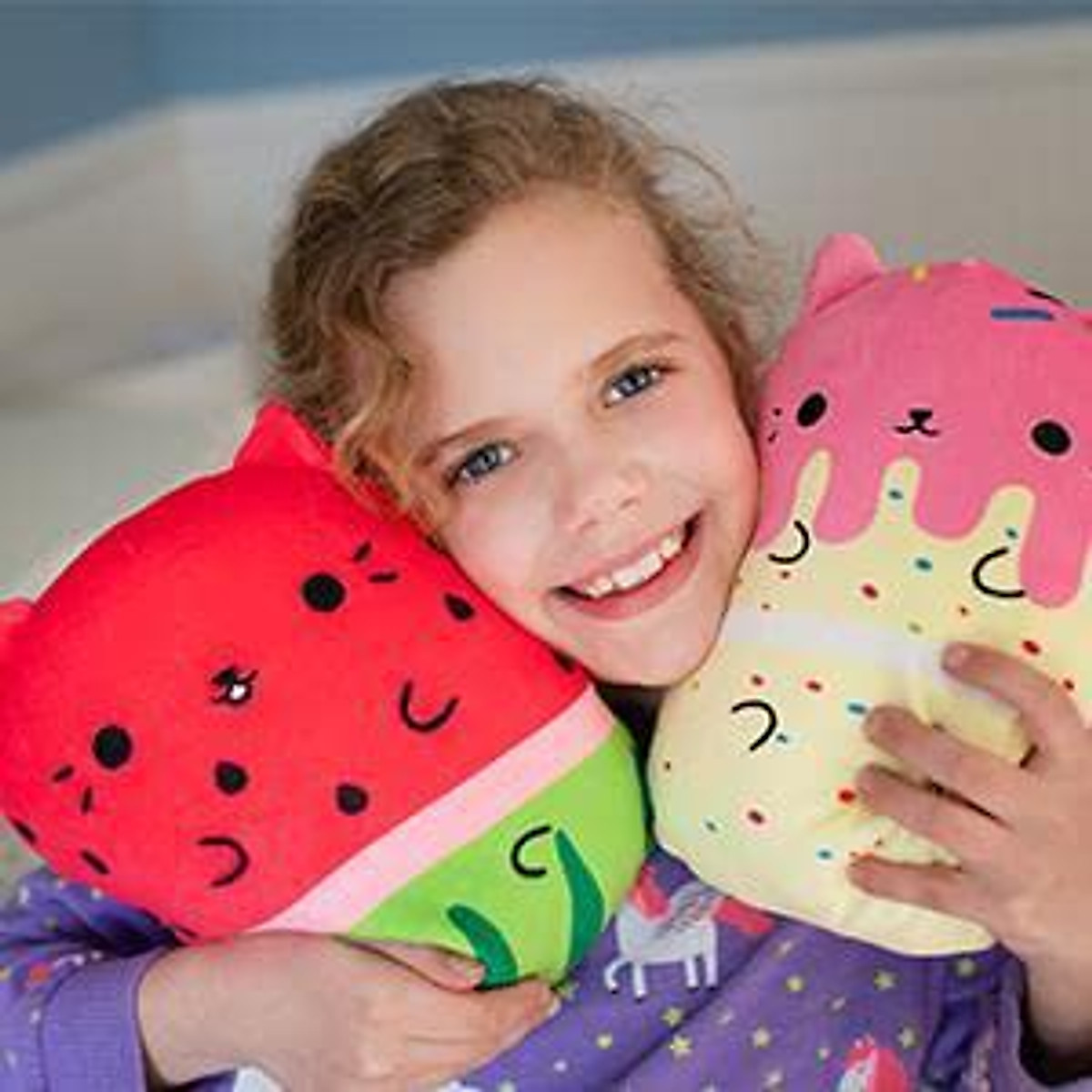 Cats vs Pickles - Jumbo - Water-Meow-Lon - 8.6" Super Soft and Squishy Stuffed Bean-Filled Plushies - Great Toys for Kids Age 5-7. Collect These as Desk Pets, Fidget Toys, or Sensory Toys., Misc