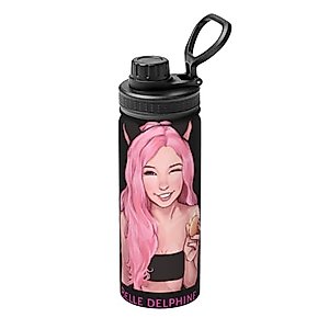 Eevikion Belle Artist Delphine Stainless Steel Insulated Tumbler Sports Water Bottle Hot and Cold Travel Cup 18oz