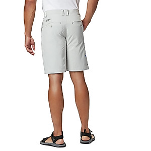Columbia Men's Terminal Tackle Short, Cool Grey/Vivid Blue, 36