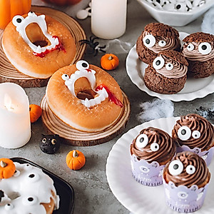 2 Bottles Candy Eyes Eyeballs Cake Cupcake Toppers Edible Eyes for Decorating, Two Size Mixed - Halloween, Christmas, Easter, and Edible Art Project Candy Decorations