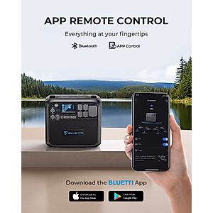 BLUETTI Portable Power Station AC200MAX, 2048Wh Solar Generator Expandable to 8192Wh, 5 2200W AC Outlets, LiFePO4 Battery for Camping, Emergency