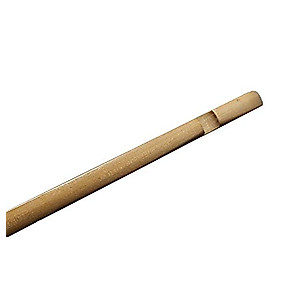 NAHANCO 81-17CH20 17" Flat Wood Hanger with Notches, Chrome Hook, Natural (Pack of 20)