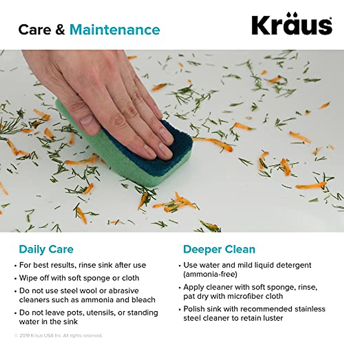 KRAUS KEU-14WHITE Pintura 16 Gauge Undermount Single Bowl Enameled Stainless Steel Kitchen Sink, 31 1/2-inch, White