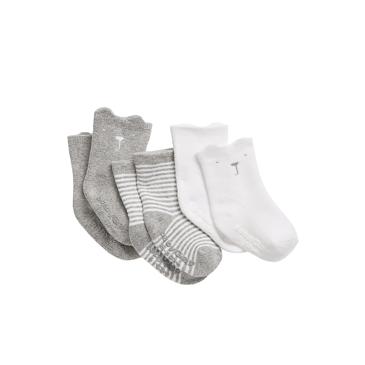GAP unisex baby Organic Cotton First Favourite Socks, Light Grey Heather, 6-12 Months US