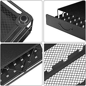 HFHOME Coffee Pod Drawer, 48 Vertuoline Coffee Pods Holder, Pods Storage Drawer Holder for 36 K Cup, Metal Coffee Station for Nespresso Vertuo Capsules for Home Office Counter, Black