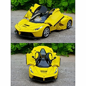 Alloy Collectible Ferrari Race LaFerrari Pull Back Vehicles Diecast Cars Model with Lights and Sounds