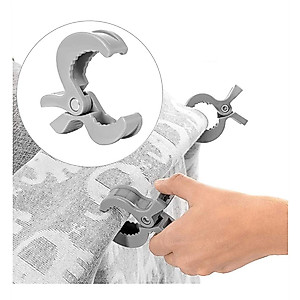 MILE 8 Pack Color Mixing Stroller Clips Pegs to Hook Muslin and Toys Seat Cover Blanket Clips Plastic Universal Clip