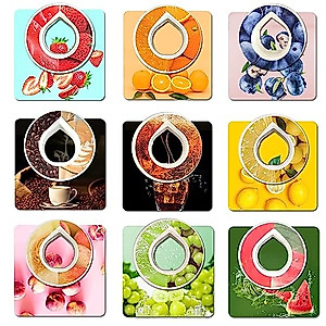 GetRichPig Water Bottle Flavor Pods 9 Pack | For Cirkuls Water Bottles | New Fruit Flavored Water Bottles for Air Up Flavor Pods | 0 Sugar 0 Calorie with Flavor Accessories