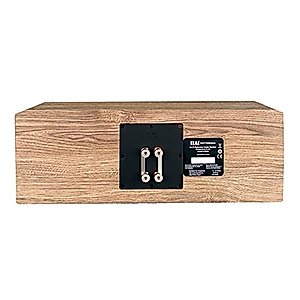 ELAC Uni-Fi Reference 3-Way 5-1/4" Center Speaker, Oak or Walnut Center Speaker for Home Theater, White Baffle with Oak Sides