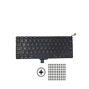 Padarsey New Laptop Replacement Keyboard Compatible for MacBook Pro 13-inch A1278 2008 2009 2010 2011 2012 2013 2014 2015 Year with 80Pce Keyboard Screws
