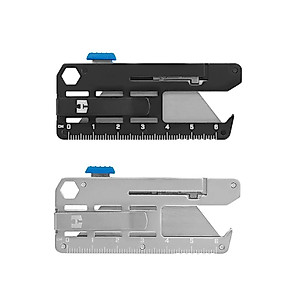 HART 2-Pack 4-IN-1 UTILITY KNIFE: RULER | BOTTLE OPENER | 1/4" DRIVER BIT HOLDER | ONE HANDED OPERATION