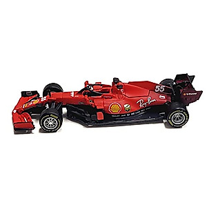 Bburago 1/43 2021 Ferrari SF21 F1#55 Carlos Sainz Diecast Model Car 36829