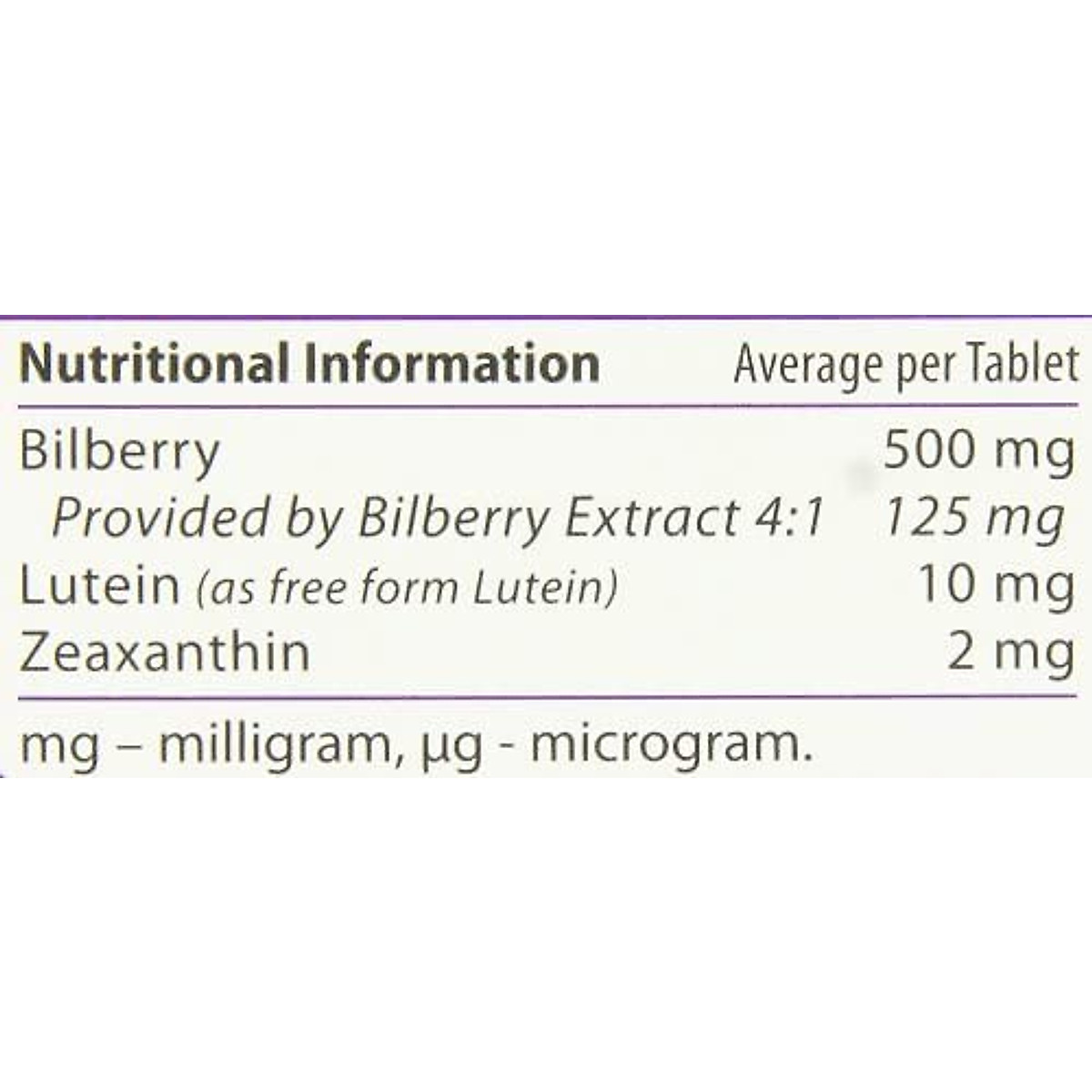 Vitabiotics - Ultra Bilberry, Lutein & Zeaxanthin - 30 Tablets