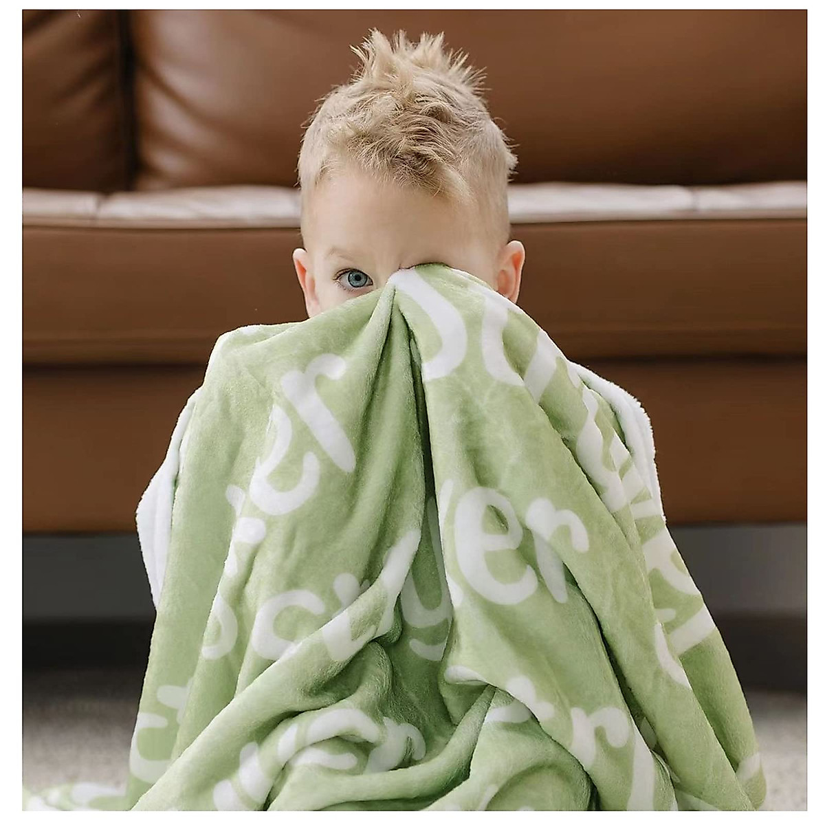 jfu Name Blankets Personalized Kids,Personalized Name Blanket,Personalized Blankets for Kids,Personalized Baby Blankets Custom Blanket for Baby Girls Boys (70x100cm)