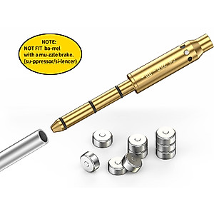 Tipfun .22LR Red Laser Bore Sight End Barrel Laser Boresighter Easy to Fit Revolvers Pistols Rifle and Air Guns