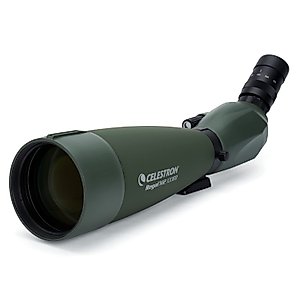 Celestron Regal M2 100ED Spotting Scope – ED Glass for Hunting, Birding and Outdoor Actvities – Phase and Dielectric Coated BaK-4 Prism – Fully Multi-Coated Optics – Dual Focus – 22-67x Zoom Eyepiece