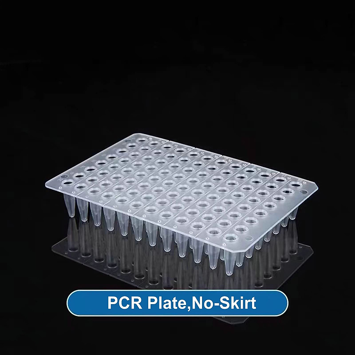 PCR 96 Well Plate - 0.2ml 96 Well PCR Plate,No-Skirt（20 Plates）