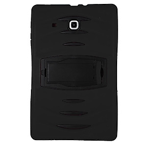 KIQ Armor Series for Samsung Galaxy Tab E 9.6 Case Thick Protective Kickstand Case for Samsung Galaxy Tab E Case SM-T560 2015 (SM-T560/T561/T565/T567) - Black