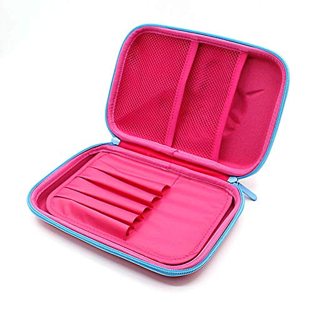 Pencil Case for Girls, 3D Cute EVA Unicorn Pen Pouch Stationery Box Anti-Shock Large Capacity Multi-Compartment for School with 4 unicorn pens