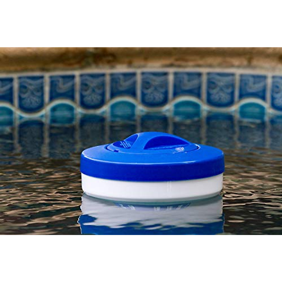 Poolmaster 32155 Floating Swimming Pool Chlorine and Bromine Dispenser, Large, Blue