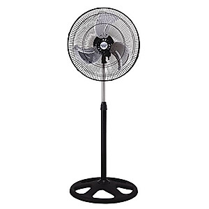 Brentwood Kool Zone F1831B 18" Industrial 3-in-1 Fan, One Size, Black