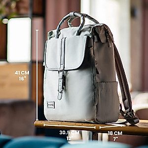 Nordace Comino Totepack Smart Convertible Bag Backpack with USB Charging Port, Water Resistant - 15.6 Inch Laptop Compartment Laptop Backpack for Everyday, Work, and School (Charcoal)