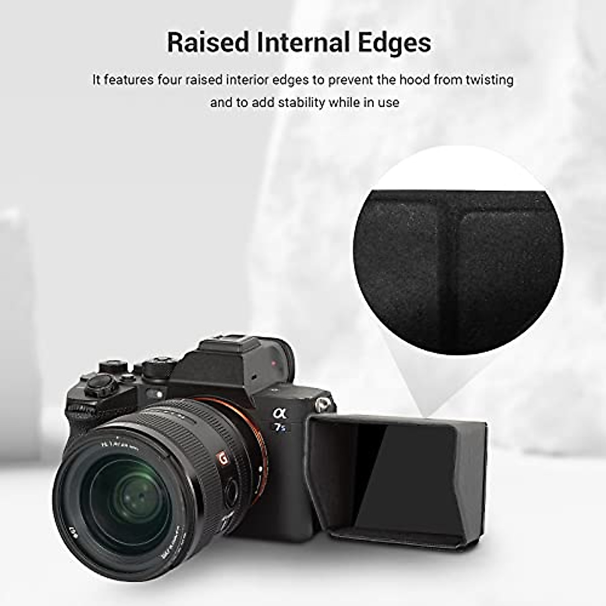 SmallRig Screen Hood Sun Hood Sunshade for Sony Alpha 7S III (A7S III A7S 3) / Alpha 7C (A7C) / ZV-1F / ZV-1 (ZV 1) / FX3 Camera - 3206
