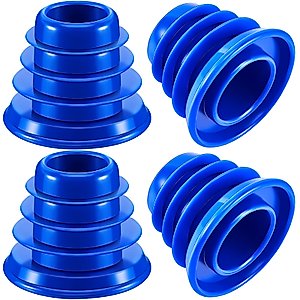 Fabbay 4 Pieces Pool Cleaner Skimmer Cone Adapter Pool Cleaner Valve Cuff Compatible with Zodiac Baracuda Valve Cuff W70263 W63900, Pentair Kreepy Krauly K121110, 1-1/2 Inch and 2 Inch Hose Cone