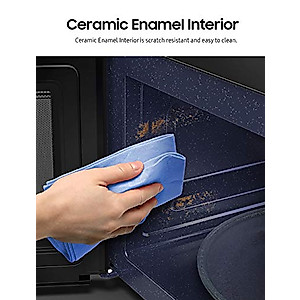 Samsung MG11T5018CC Countertop Oven with 1.1 Cu. Ft. Capacity Element Counter Top Grill Microwave, Charcoal