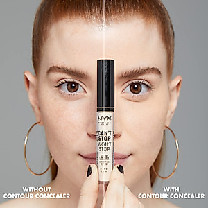 NYX PROFESSIONAL MAKEUP Can't Stop Won't Stop Contour Concealer, 24h Full Coverage Matte Finish - Fair