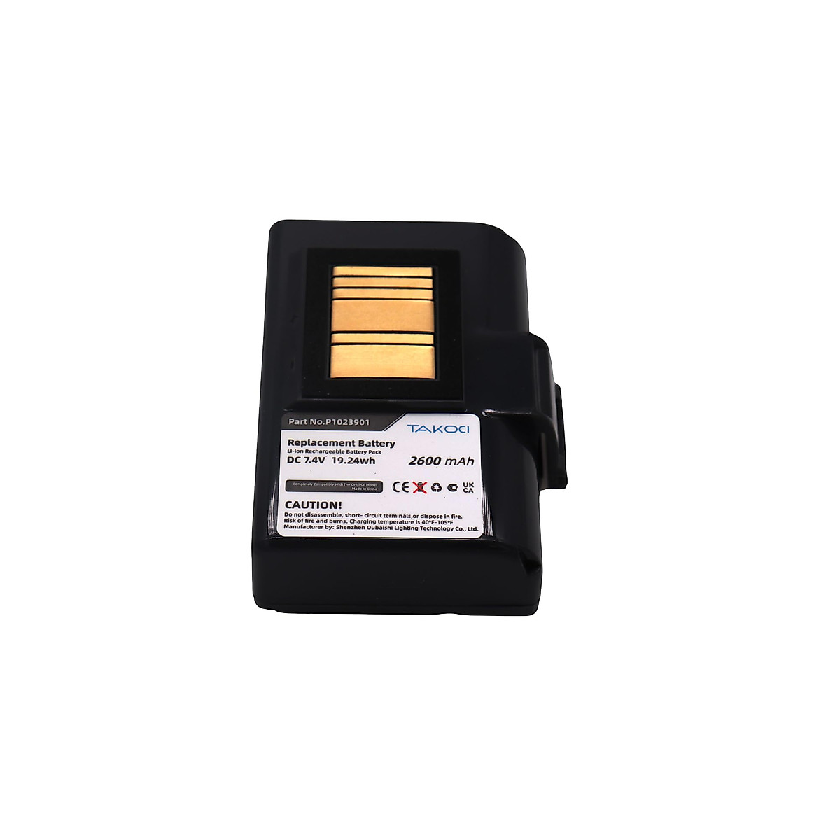 GIKYSUIZ 10-Pack 2600mAh Replacement Battery for Zebra ZQ610 ZQ520 QLN220 QLN320 ZQ500 ZQ620 ZR628 ZR658 ZR668 Printer, fits Part Number BTRY-MPP-34MA1-01 P1023901 P1031365-025