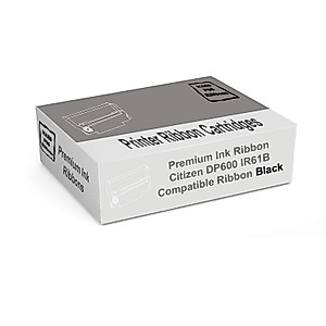 MARS POS Ribbons Compatible with Citizen DP600 3550 Black Ribbon 6 Pack