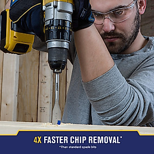 IRWIN Spade Bit Set, 1/4 To 1 D, 6 In L, 13 Pc