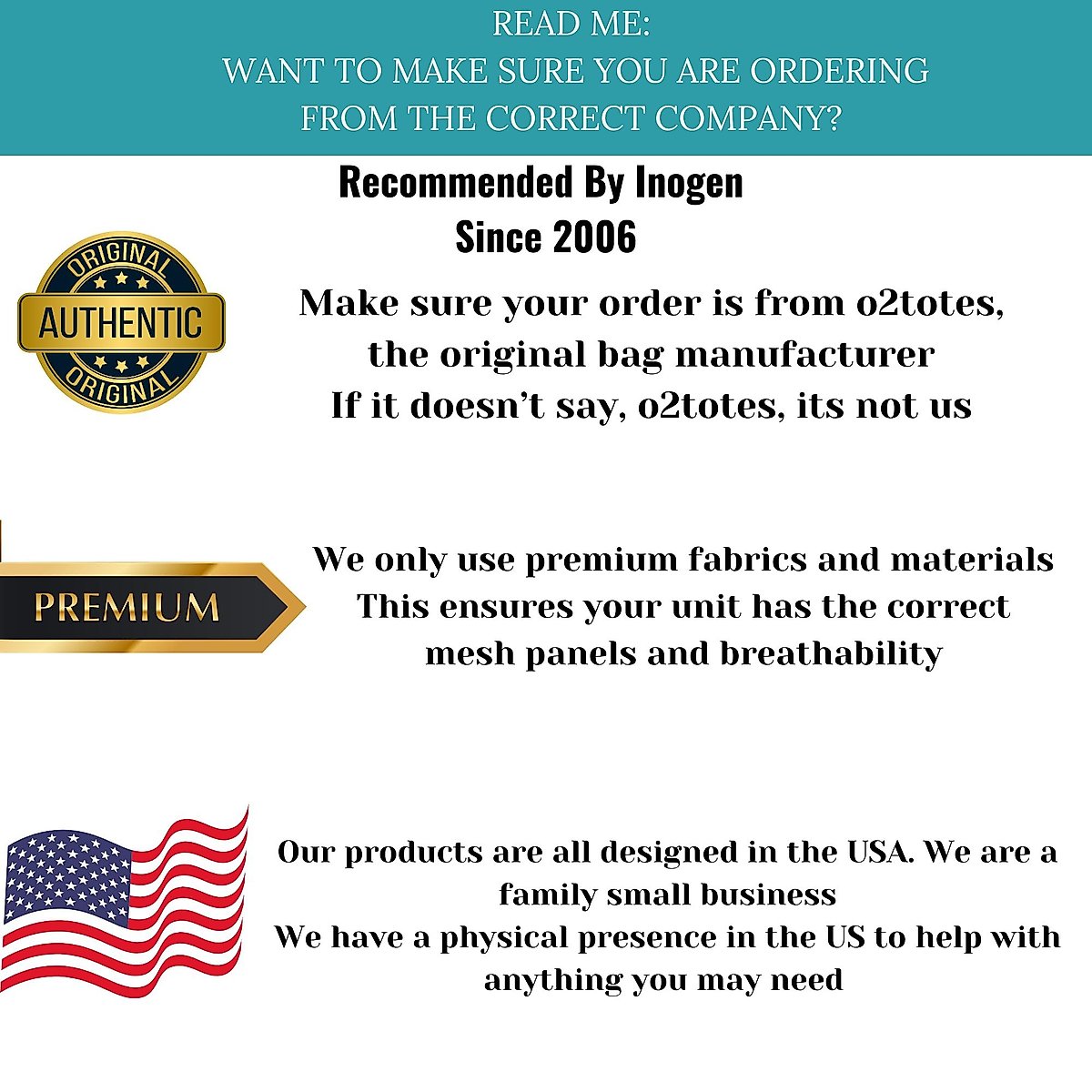 O2TOTES USA Backpack Custom Fit For Inogen One G4, Inogen Rove 4, OxyGo Fit; Ultra Lightweight, Mesh Panels, Zippered Bottom