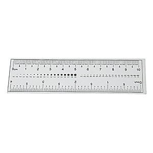 10PCS Fake Nails Measuring Ruler - Clear Text, Transparent, Can Be Bent At Will