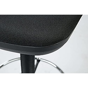 Office Star DC Series Adjustable Drafting Chair with Foot Ring and Sculptured Foam Seat, Icon Black Fabric