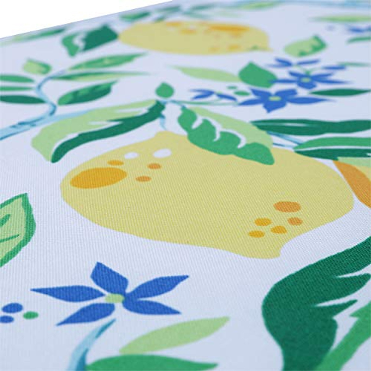 Pillow Perfect Outdoor/Indoor Lemon Tree Large Chair Pads, 17” x 17.5”, Yellow, 2 Count