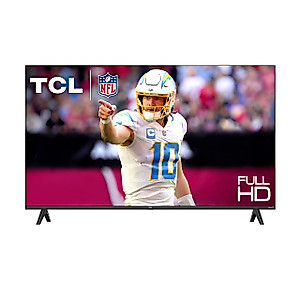 TCL 43-Inch Class S3 1080p LED Smart TV with Roku TV (43S350R, 2023 Model), Compatible with Alexa, Google Assistant, and Apple HomeKit Compatibility, Streaming FHD Television