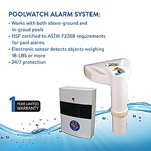 Blue Wave NA4212 Poolwatch Pool Alarm System,White