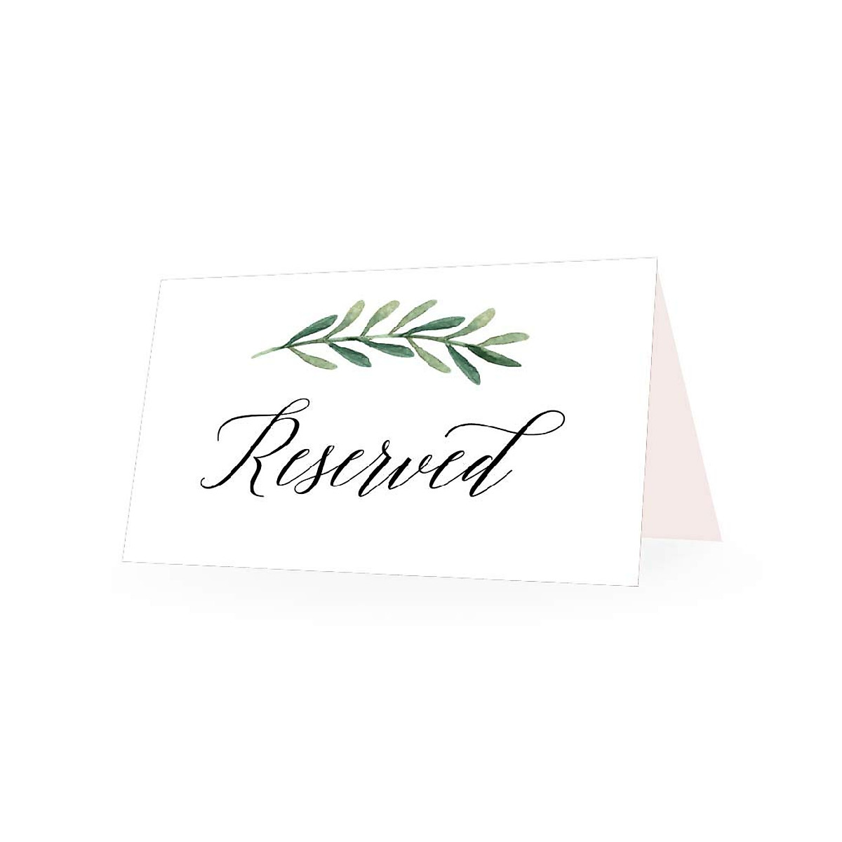25 Greenery VIP Reserved Sign Tent Place Cards For Table at Restaurant, Wedding Reception, Church, Business Office Board Meeting, Holiday Christmas Party, Printed Seating Reservation Accessories Seat
