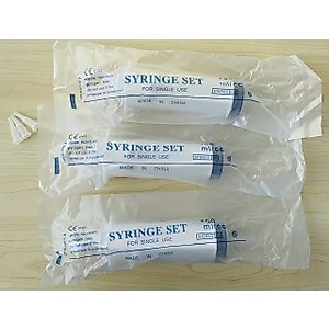 8 Pack 100ml Syringes with 14G 4.0" 3.0'' 2.0" 1.0'' Blunt Tip Needles and Storage Caps(Luer Lock), Plastic Reusable Syringe for Glue Applicator, Oil Dispensing Multiple Uses