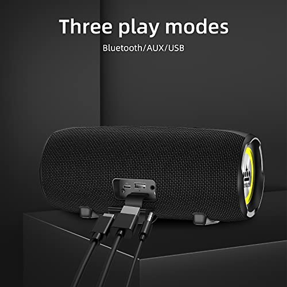 ROYQUEEN Bluetooth Speaker,30W Loud Stereo Sound Portable Speaker,Deep Bass,IP67 Waterproof and Dustproof,Wireless Dual Pairing,Built-in Mic,for Outdoor,Indoor